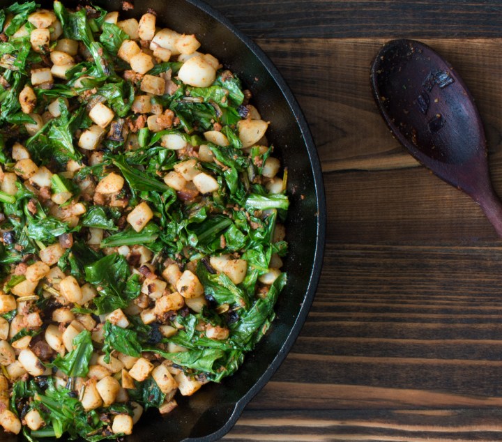 White Turnip and Turnip Green Hash with Spanish Chorizo – Worden Farm ...